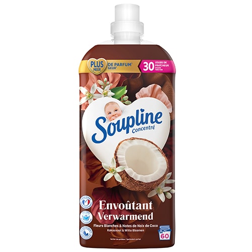 Soupline Envoûtant Fleurs Blanches et Notes de Noix de Coco